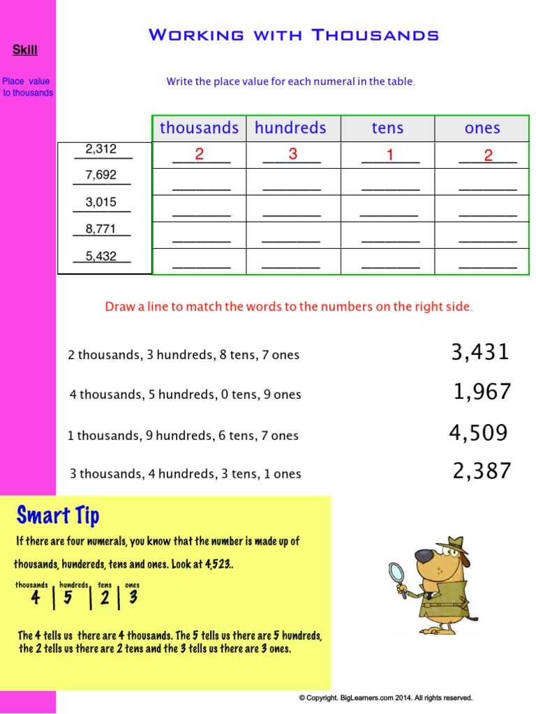 Working With Thousands PDF | PDF | Written Communication | Mathematical ...