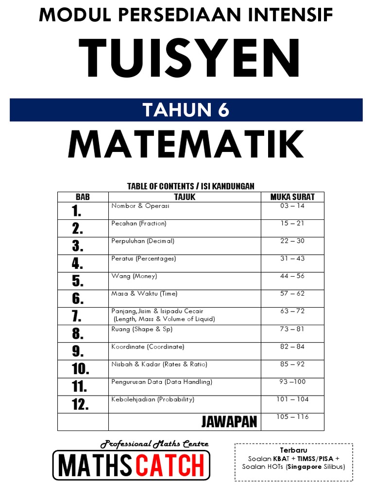 Nota Tuisyen Maths Tahun 6 Guru Pdf Pdf