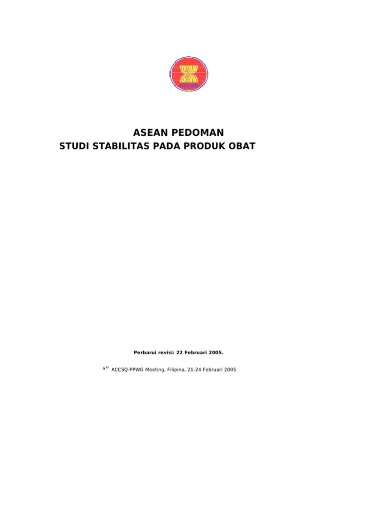 1 ASEAN Guideline On Stability Study of Drug Product (February 2005) | PDF