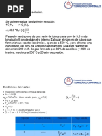 Ejercicios Reactores 2023 1 | PDF | Reactor Quimico | Cinética química