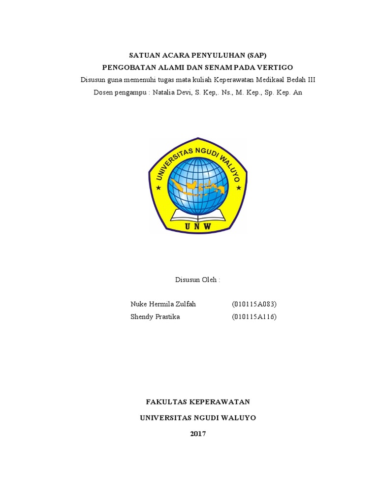 Pengobatan Alami dan Senam Vertigo | PDF