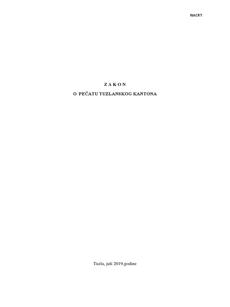 Novi Zakon o Pecatu TK | PDF