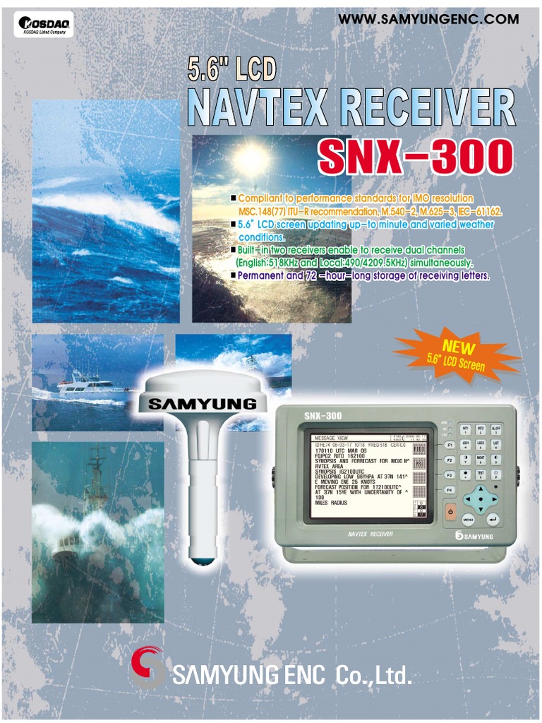 Navtex SNX-300 PDF | PDF | Wireless | Electronics