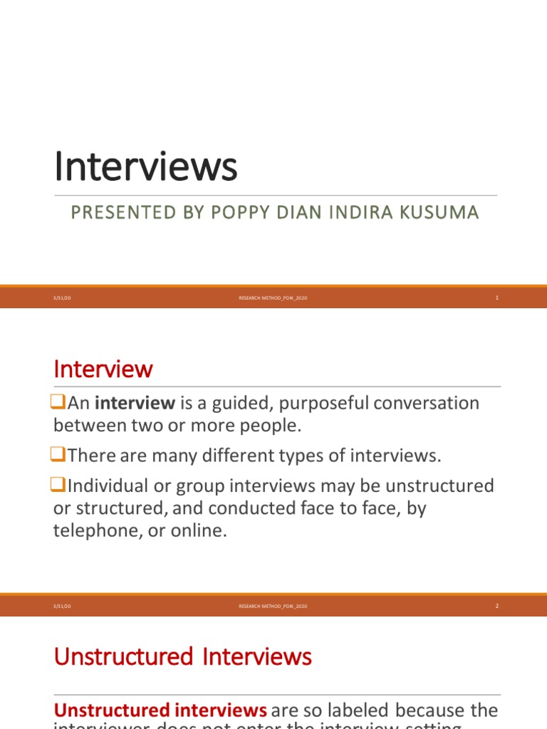 A Comprehensive Guide to Structured and Unstructured Interviews: Best Practices for Minimizing ...