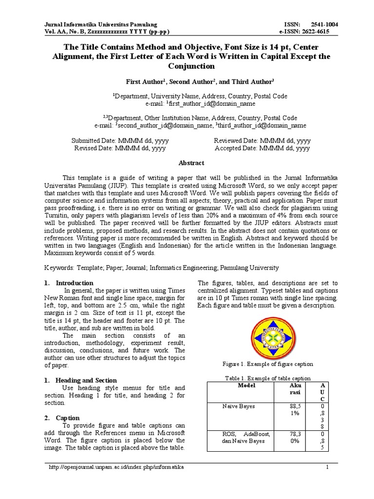 JIUP Template V.03 | PDF | International Standard Serial Number ...