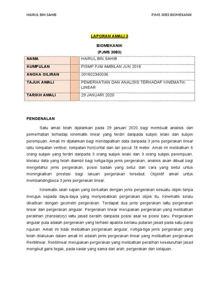 Laporan Amali 3 | PDF