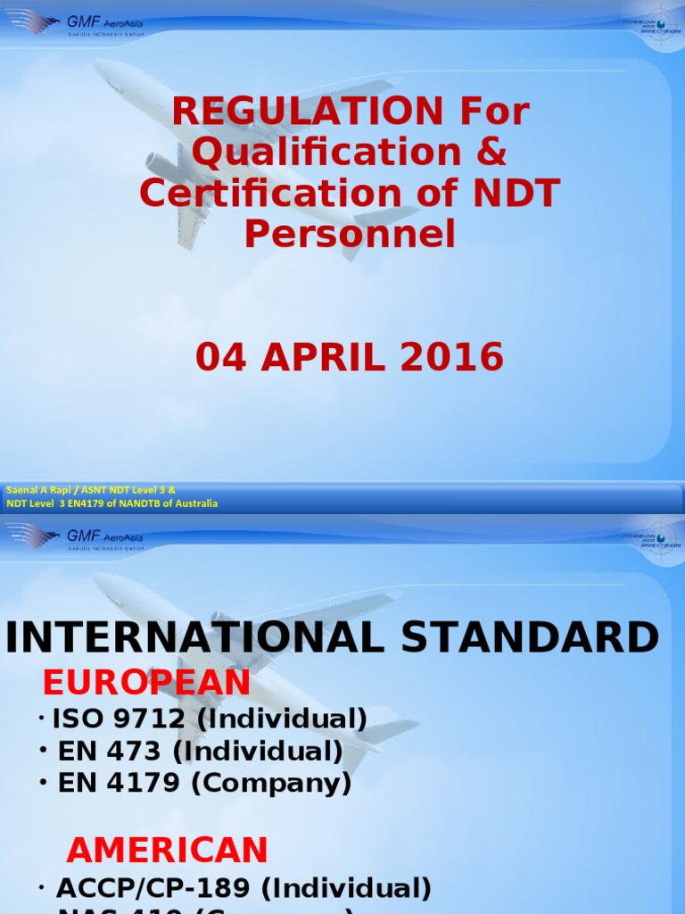 1 - NDT - Regulation For Qualification NDT Personnel | PDF ...