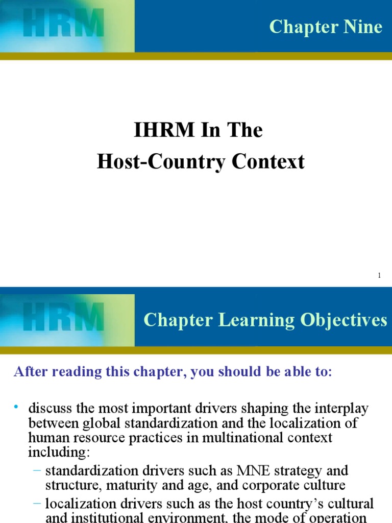 IHRM Chapter 9 | PDF | Collectivism | Human Resource Management