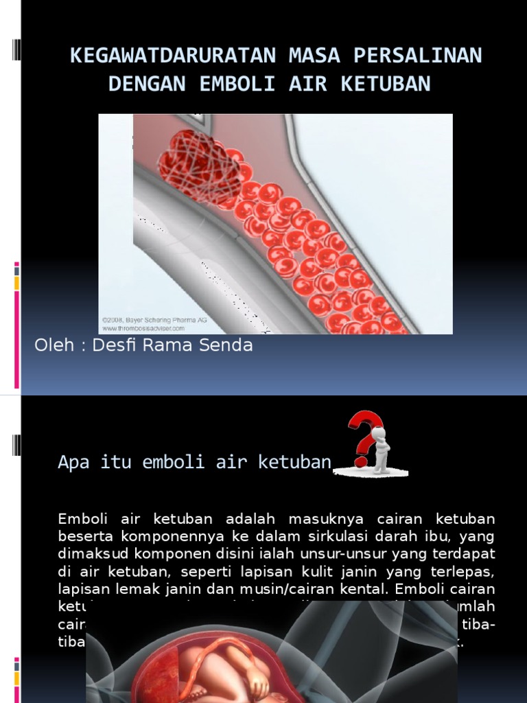 KGD Persalinan Dengan Emboli Air Ketuban | PDF