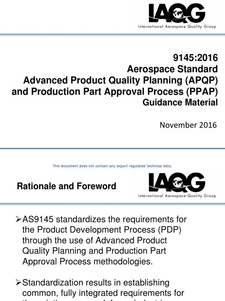 AS9100 9145 - Guidance PDF | PDF | Verification And Validation | Risk ...