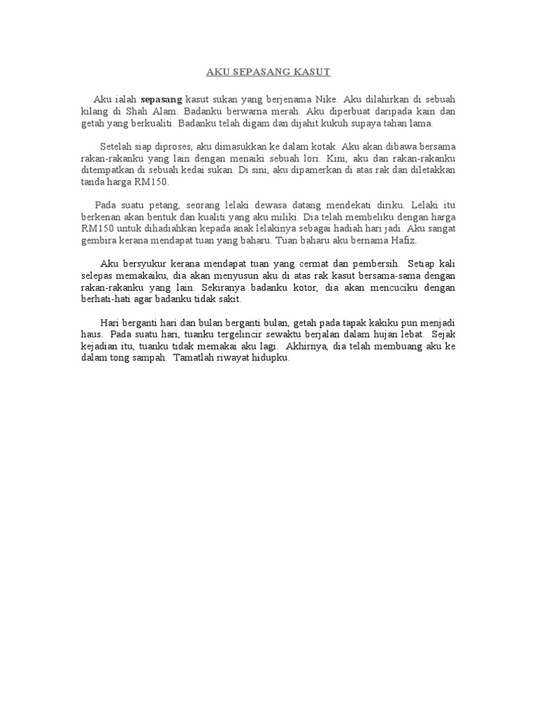 Aku Sepasang Kasut T5 | PDF | Gaya Hidup