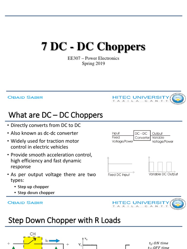 DC-DC Choppers | Download Free PDF | Electrical Circuits | Electrical ...