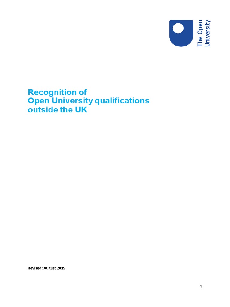 Open University Qualifications Abroad | PDF | Academic Degree ...