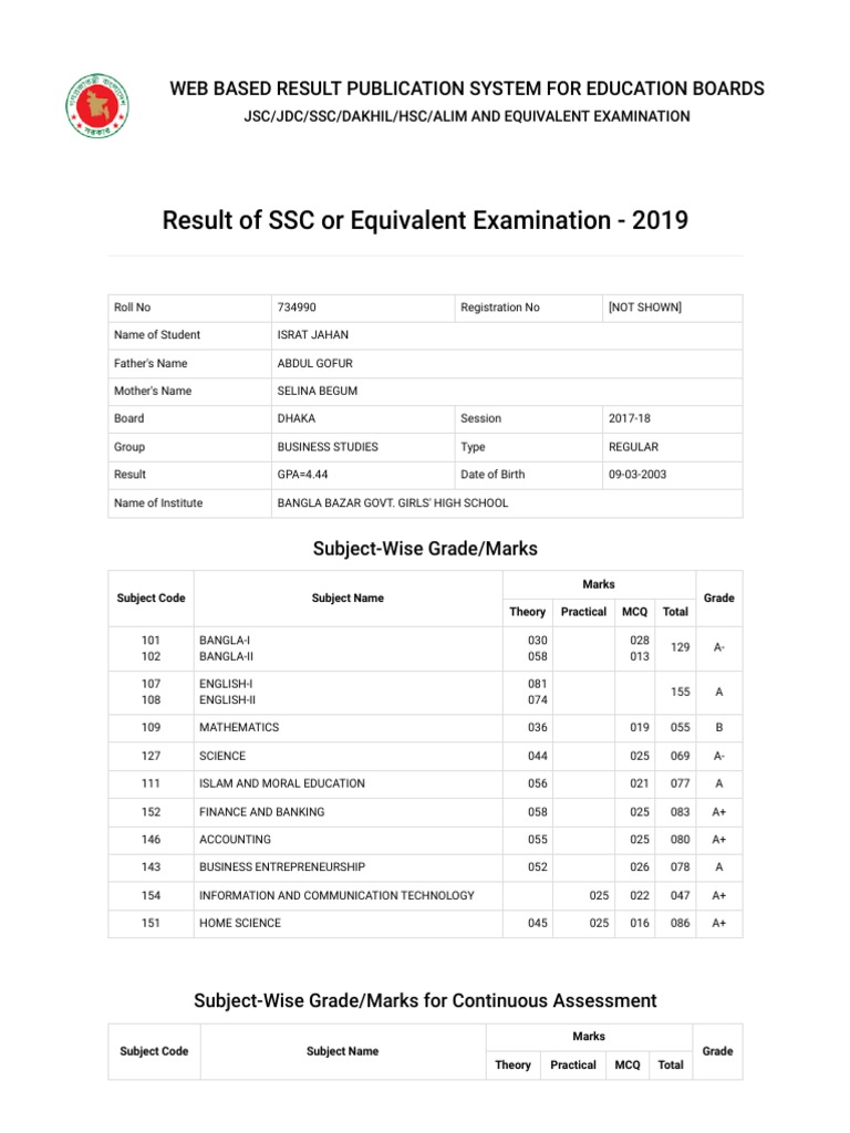 Web Based Result Publication System For Education Boards PDF | PDF ...