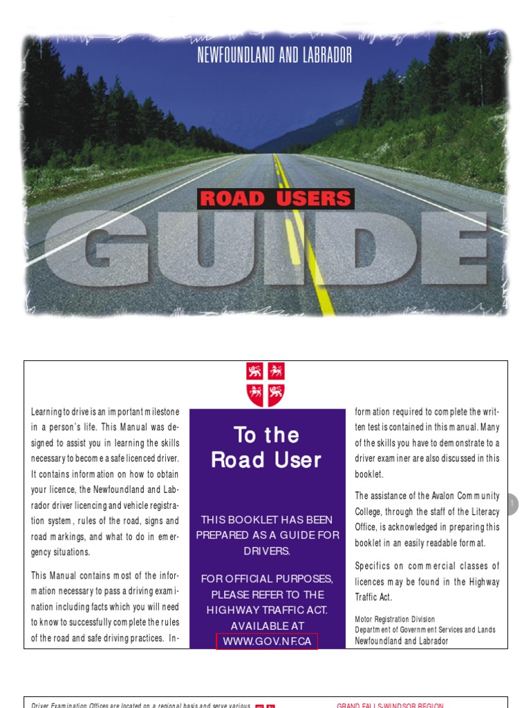 Road Guide | PDF | Driver's License | Driving