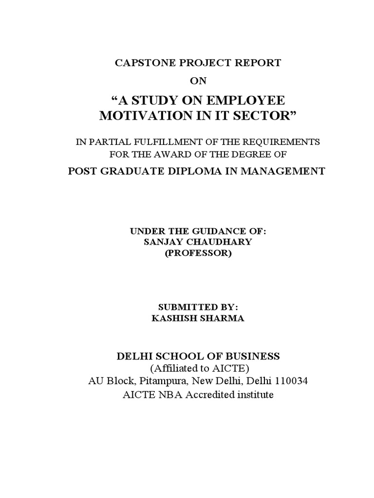 Employee Motivation in It Sector | PDF | Motivation | Motivational