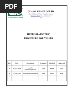 API 598 Valve Test Pressure Guide | PDF | Technology & Engineering