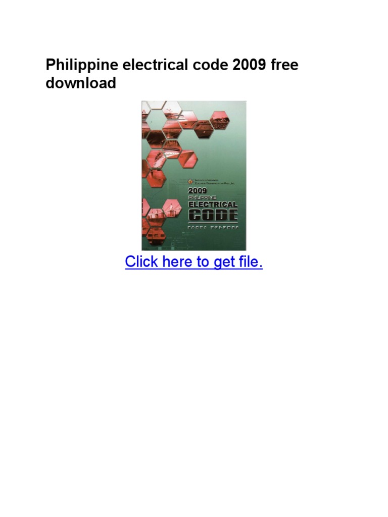 Philippine Electrical Code 2009 PDF Download | PDF | Electrical Wiring ...