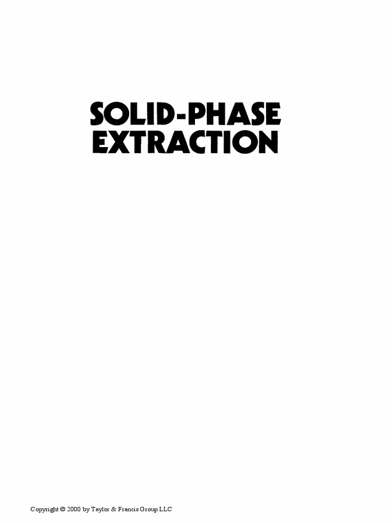 (Book) - Solid-Phase Extraction - Principles, Techniques, and ...