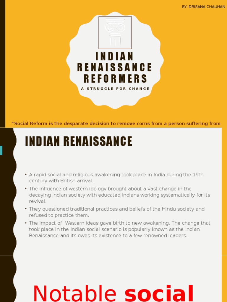 Indian Renaissance Reformers | PDF | Sikhism | Religion And Belief