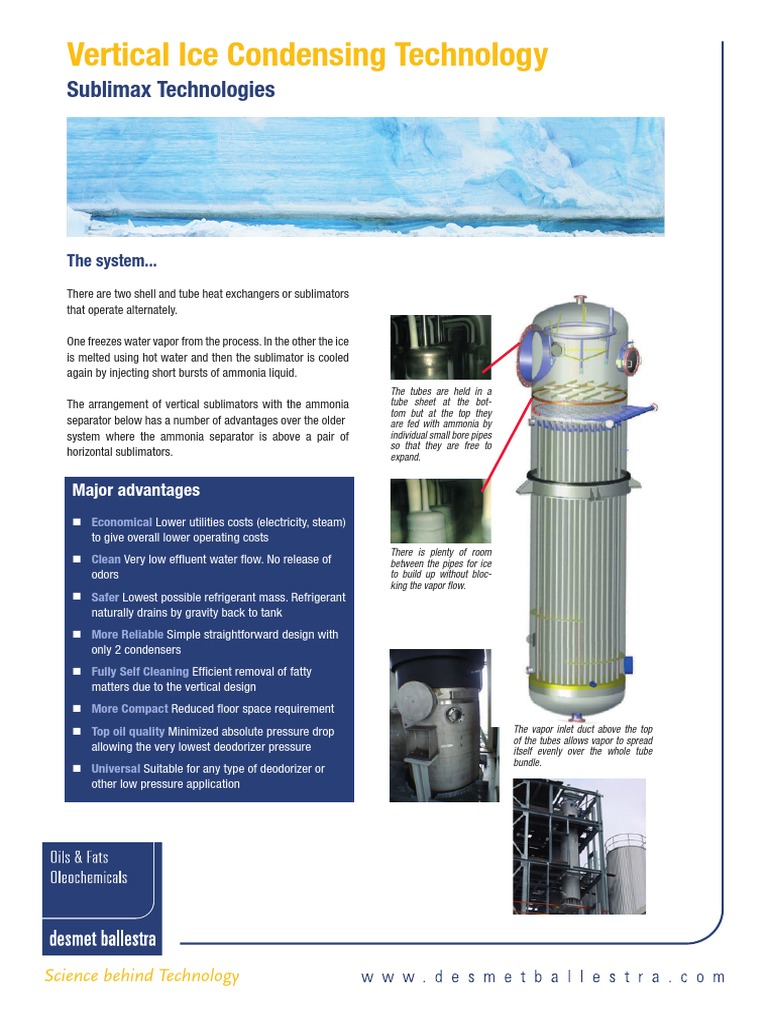 Vertical Ice Condensing Technology: Sublimax Technologies | PDF | Heat ...