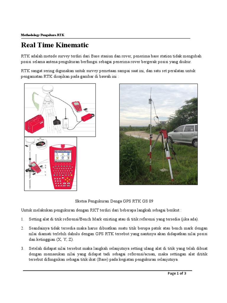 Methodology Real Time Kinematic - RTK - PDF | PDF | Komputer