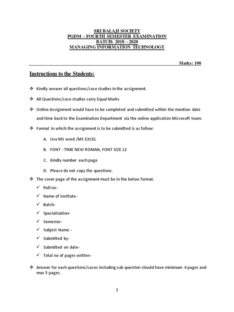 Managing Information Technology: A Case Study on Implementing Effective IT Solutions and ...