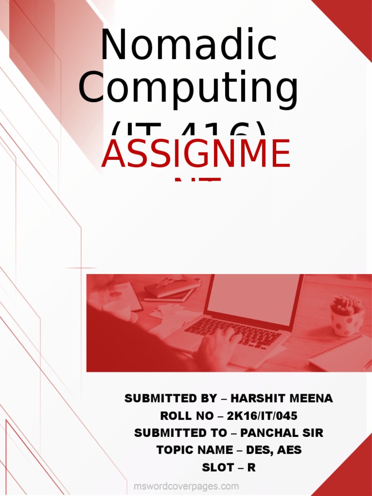 Computer Assignment Cover Page 2 | PDF | Cryptography | Encryption