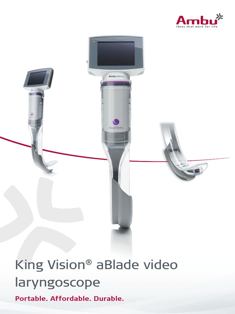 King Vision Ablade Video Laryngoscope: Portable. Affordable. Durable ...