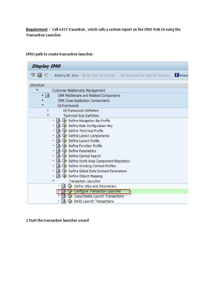 Transaction Launcher For Ecc Transaction Pdf Database Transaction Computer Engineering