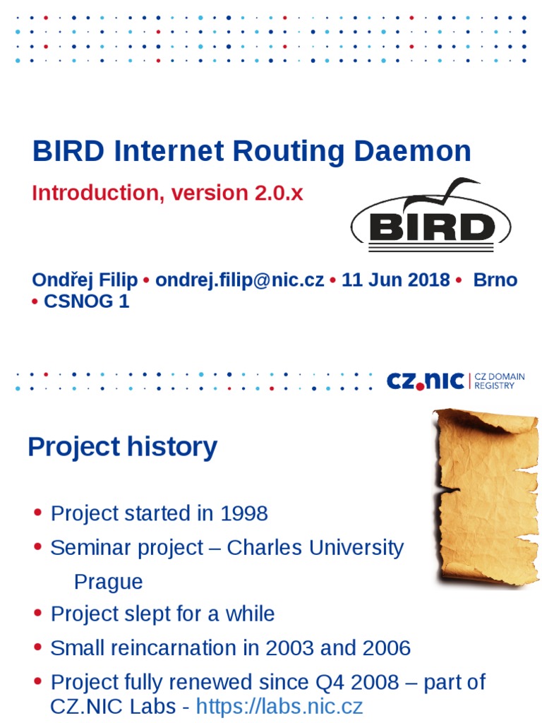 BIRD Internet Routing Daemon: Introduction, Version 2.0.x | PDF | I Pv6 ...