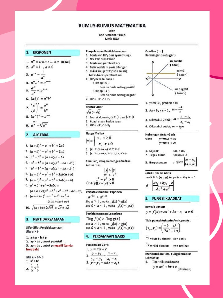 Rumus Lengkap Matematika | PDF