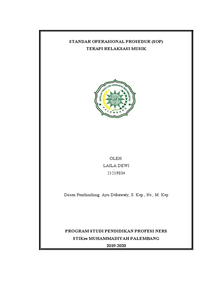 Sop Terapi Musik | PDF