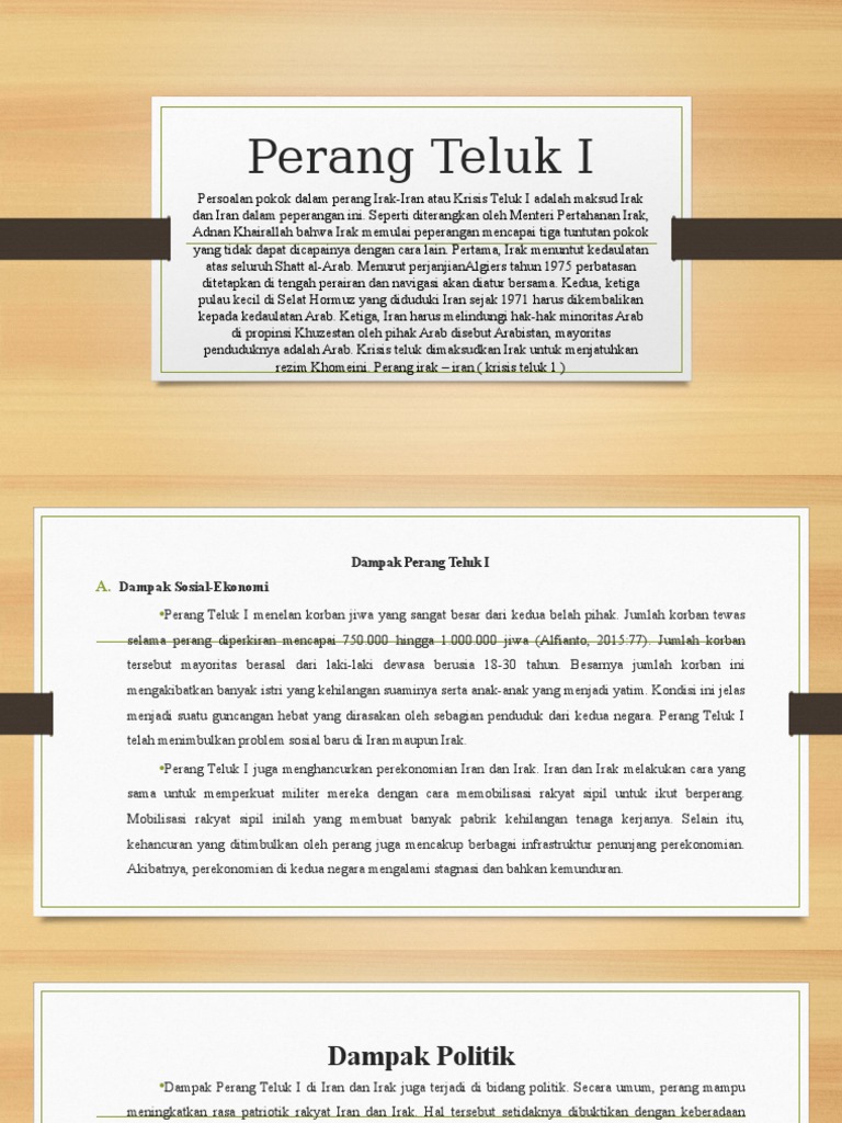 Perang Teluk I | PDF