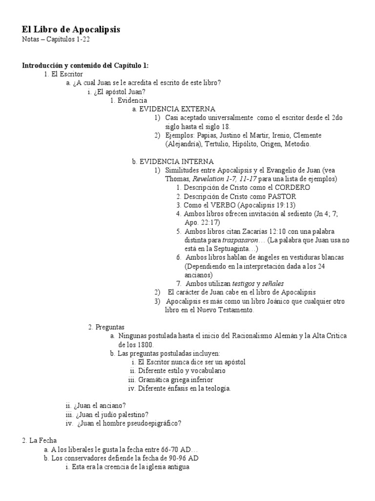 Apocalipsis Busquejo | PDF | Libro de revelación | Satán