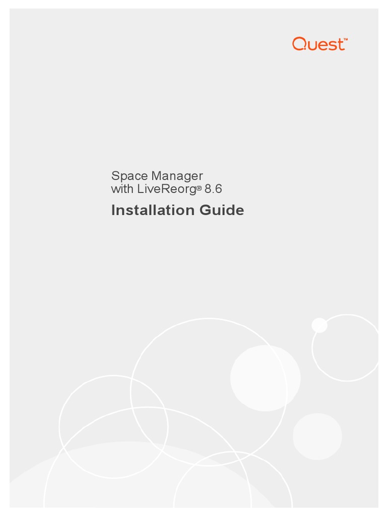 Installation Guide: Space Manager With Livereorg 8.6 | PDF | Installation (Computer Programs ...