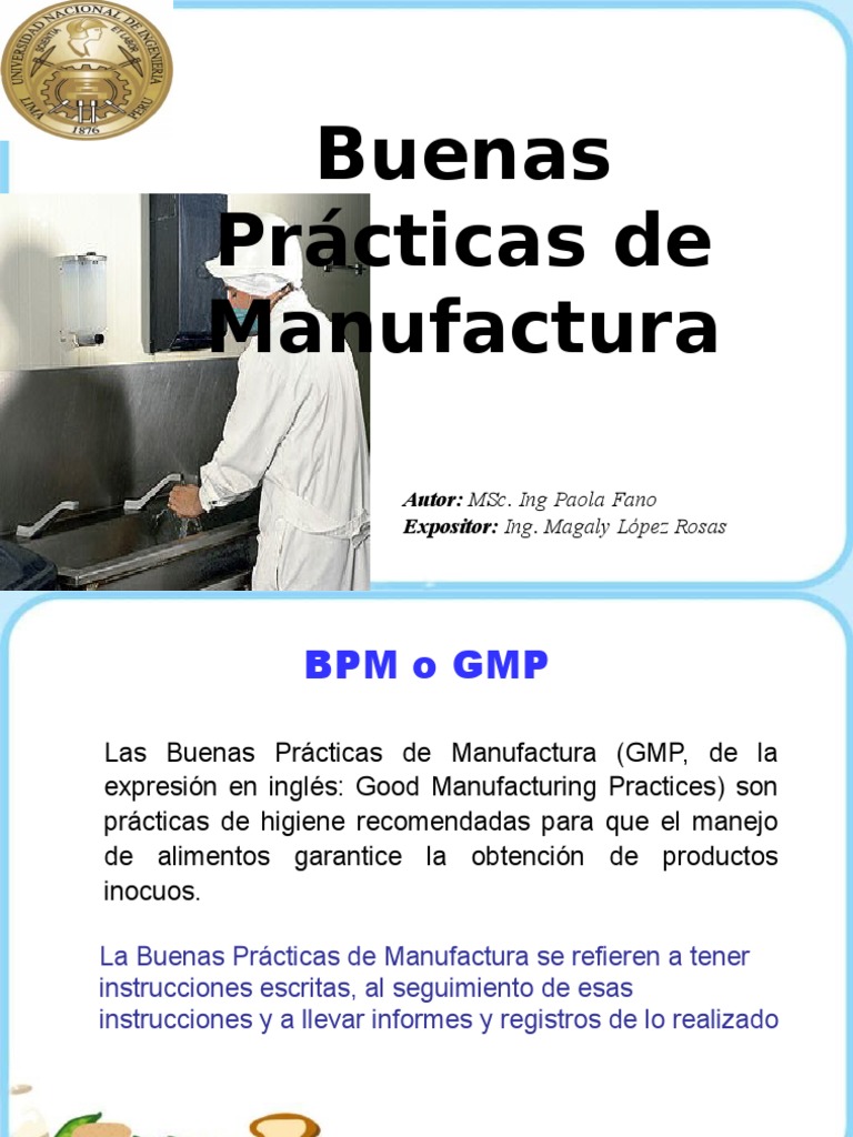 Buenas Practicas de Manufactura | PDF | Residuos | Contaminación