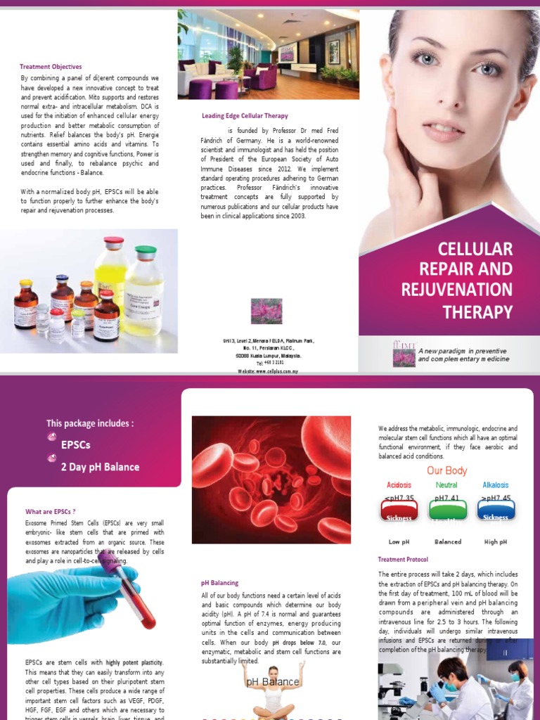 Cellular Repair and Rejuvenation Therapy: Treatment Objectives | PDF ...