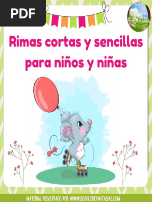 Hojas De Trabajo De Rimas Infantiles Fichas Con Rimas Cortas Para