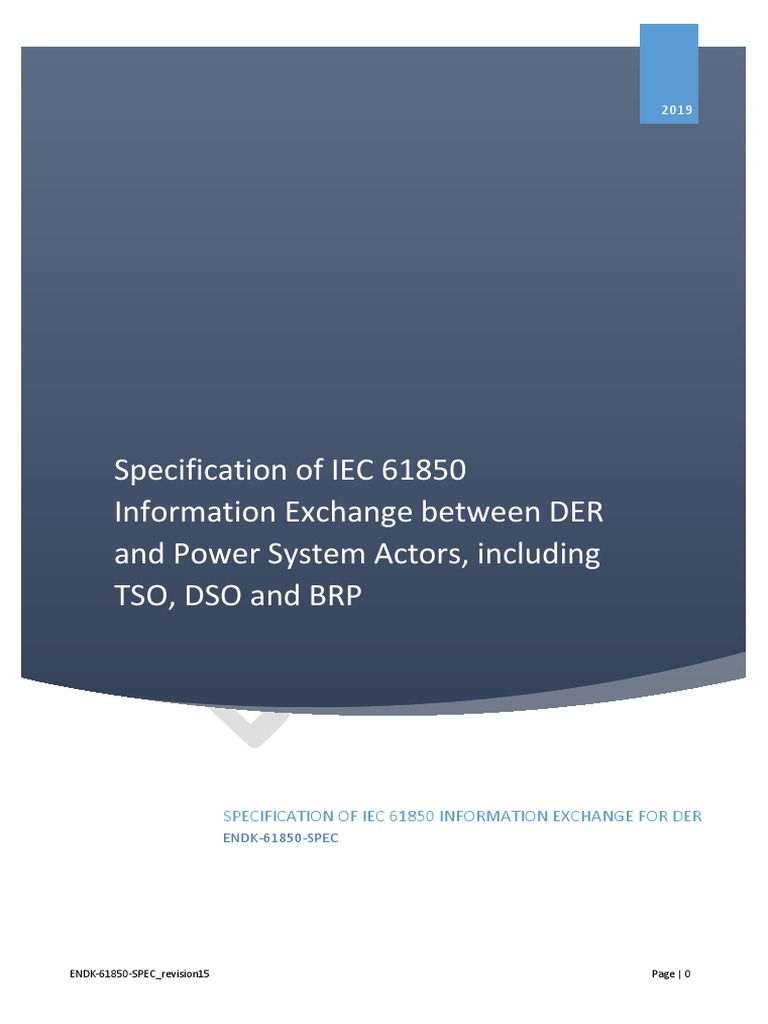 Specification of IEC 61850 - UDKAST PDF | PDF | Computer Network | Smart Grid