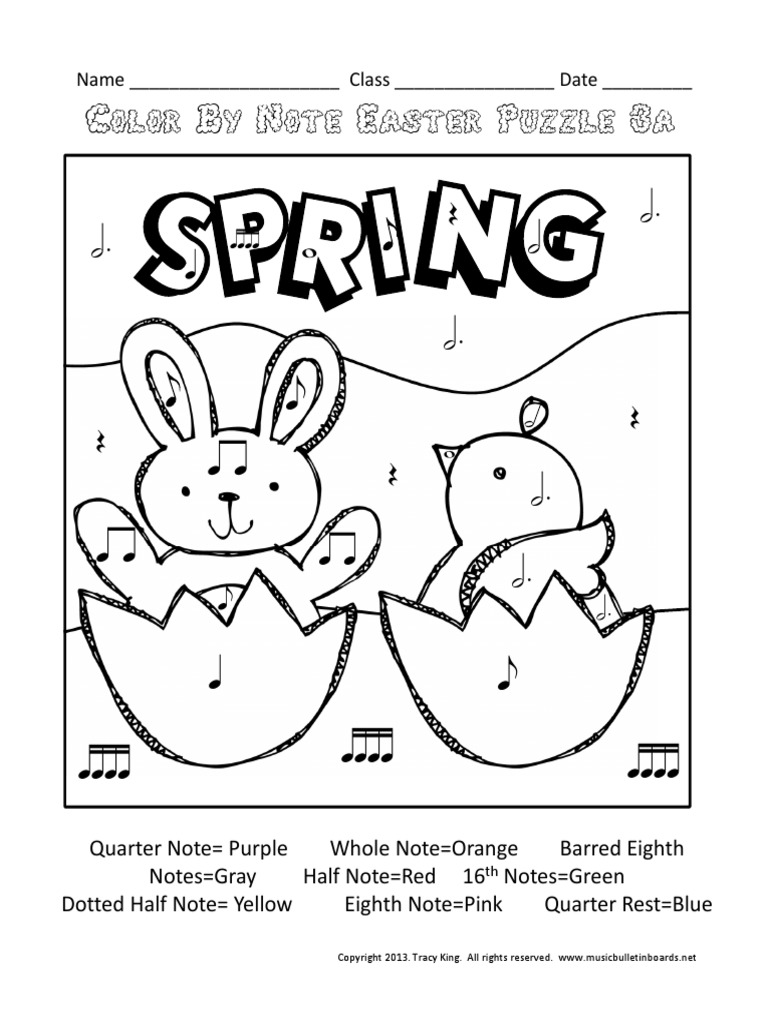 Spring (Bunny:Chick) - Words | PDF