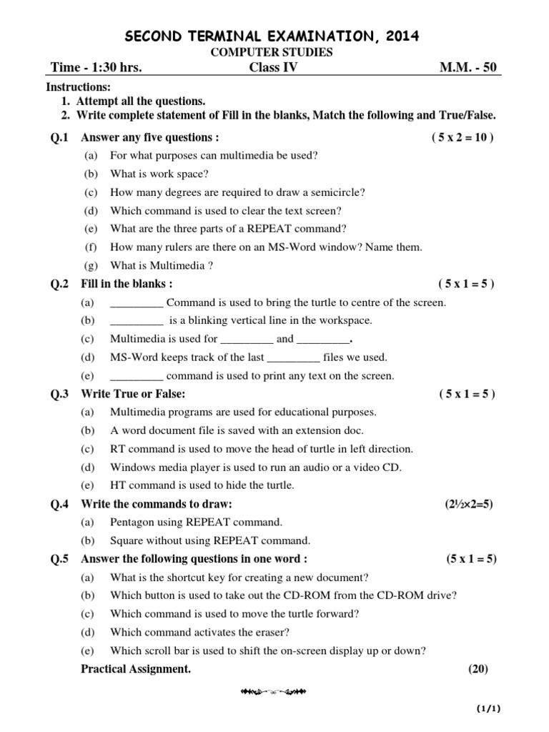 4 Computer Studies | PDF