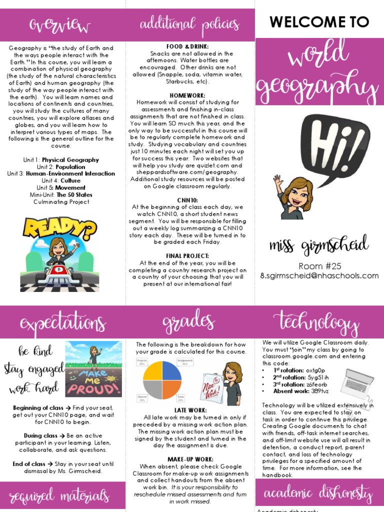 World Geography Syllabus | PDF | Geography | Academic Dishonesty