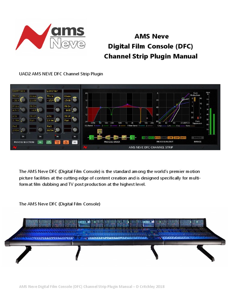 AMS Neve DFC Channel Strip Manual | Download Free PDF | Equalization ...