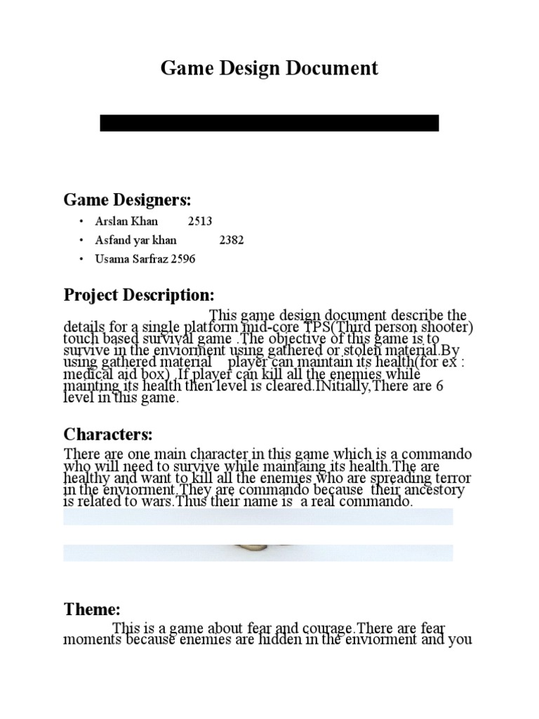Game Design Document | PDF