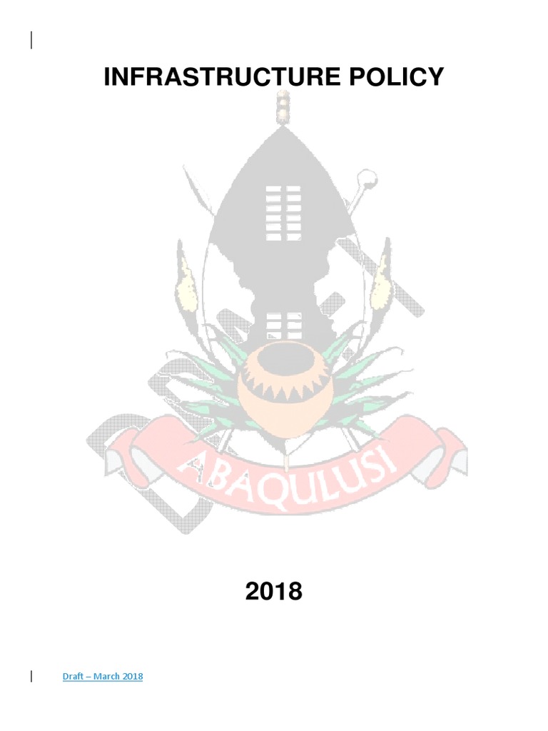 Draft INFRASTRUCTURE POLICY | PDF | Procurement | Committee