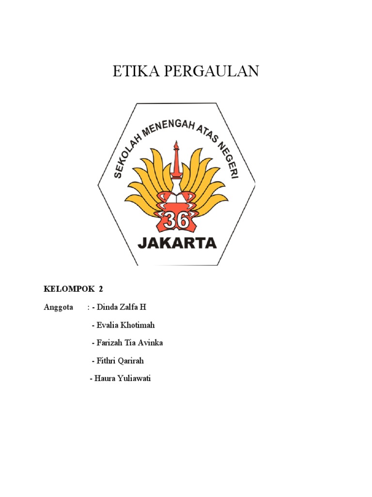 Etika Pergaulan | PDF | Pengembangan Diri | Gaya Hidup