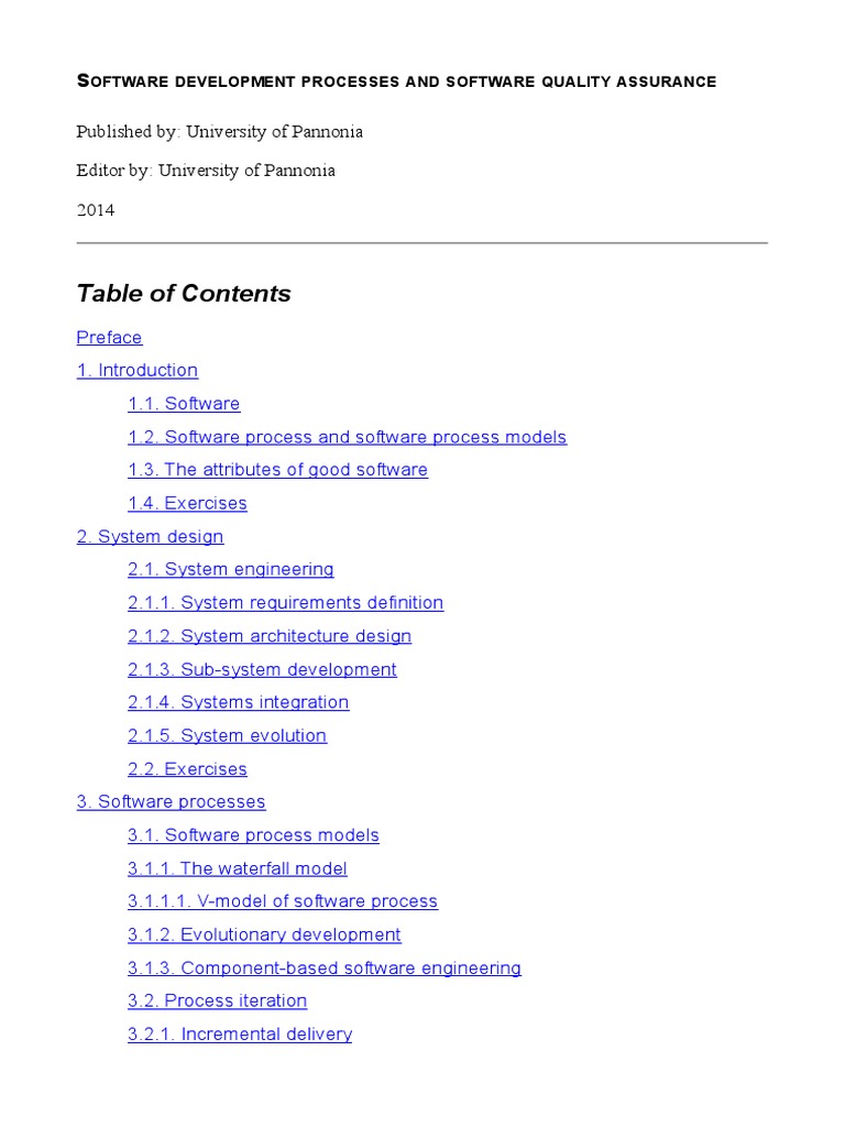 Software Development Processes and Software Quality Assurance | PDF ...