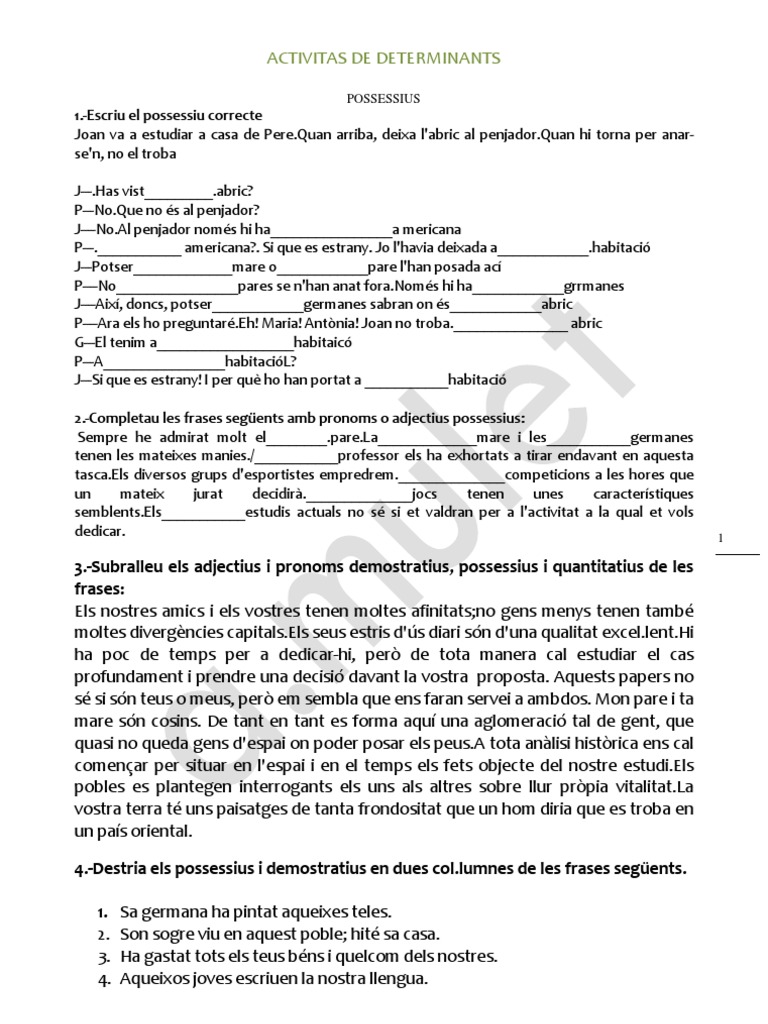 Activitats Determinants | PDF