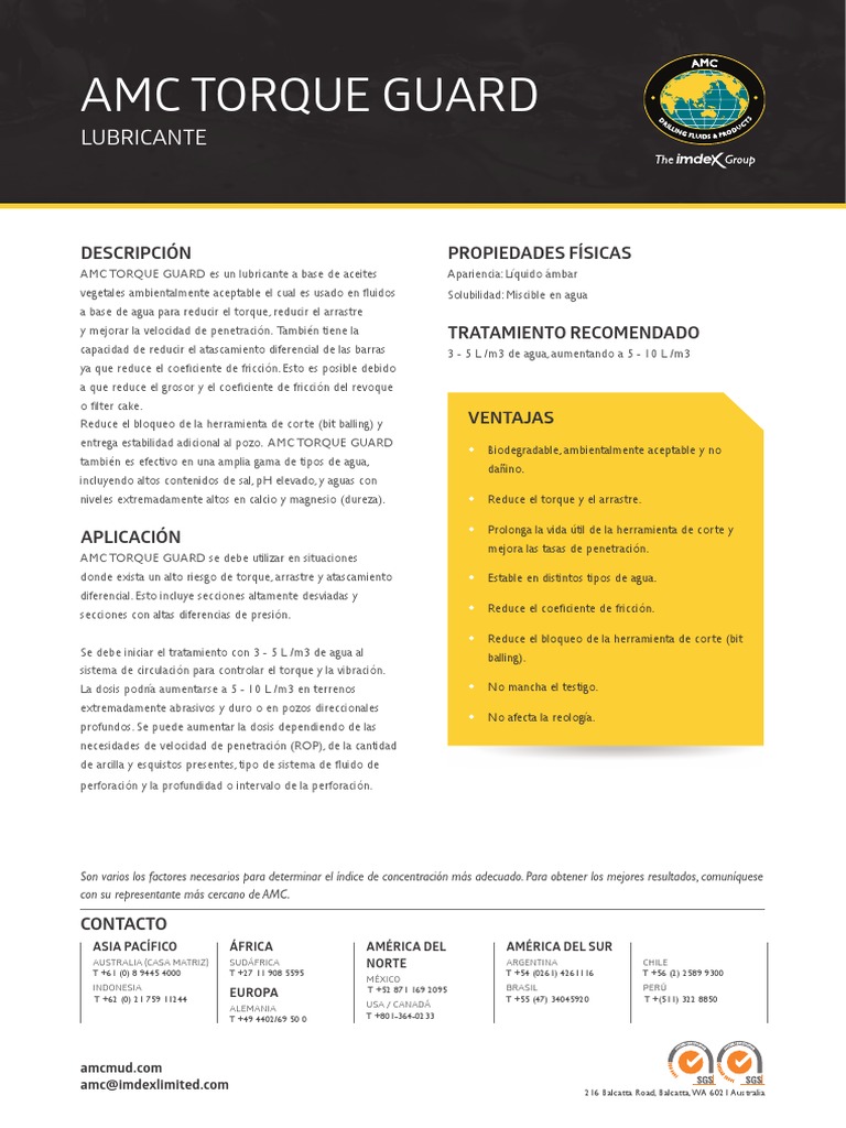 Amc Torque Guard PDF | PDF | Agua | Ciencias fisicas